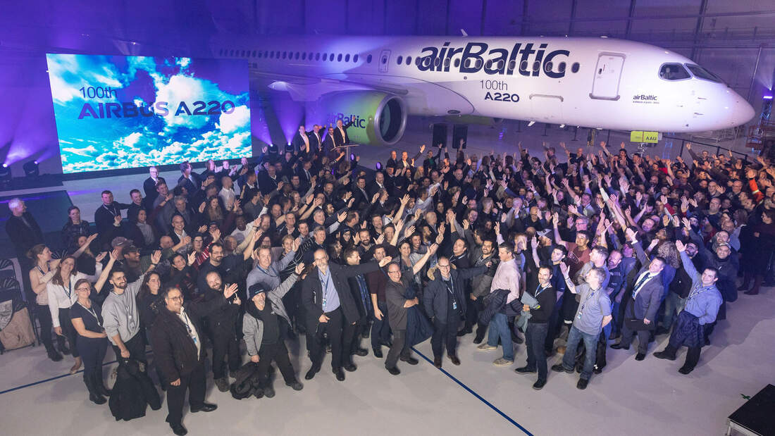 100. Airbus A220 in Mirabel fertig gestellt | FLUG REVUE