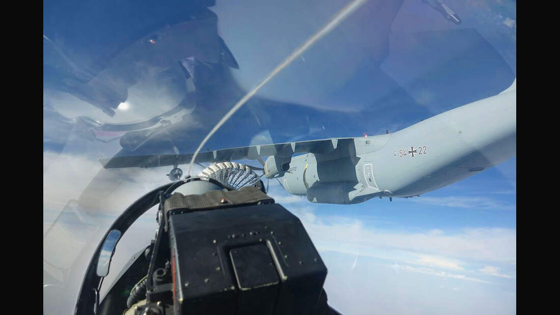Airbus A400M der Luftwaffe fliegt 100. Tankereinsatz in Jordanien ...