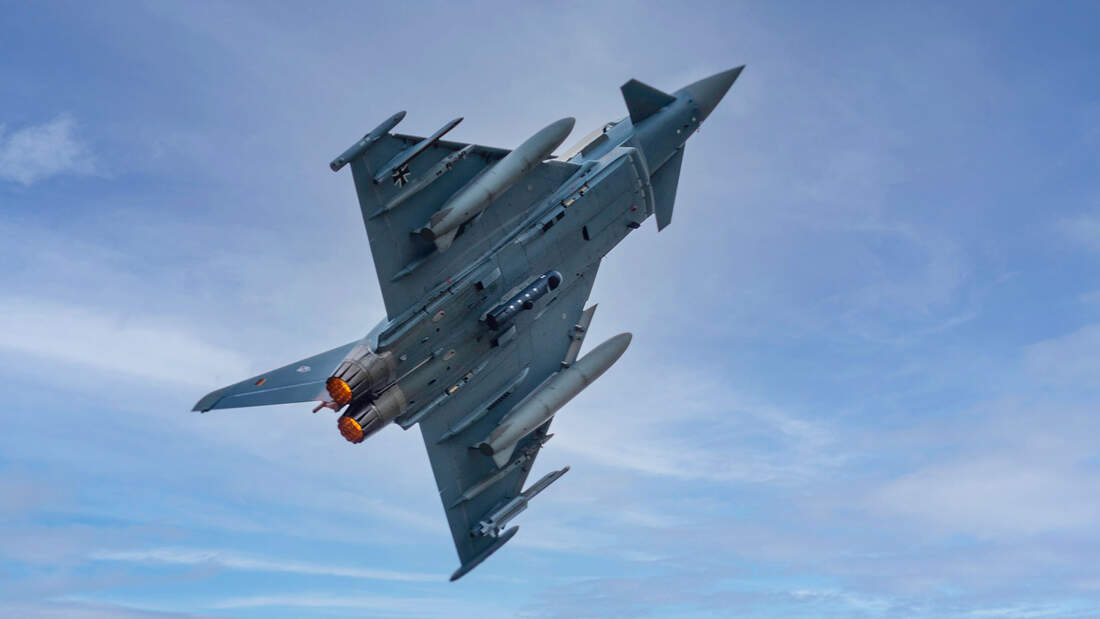 Eurofighter-Piloten der Luftwaffe trainieren Aufklärungsmissionen ...
