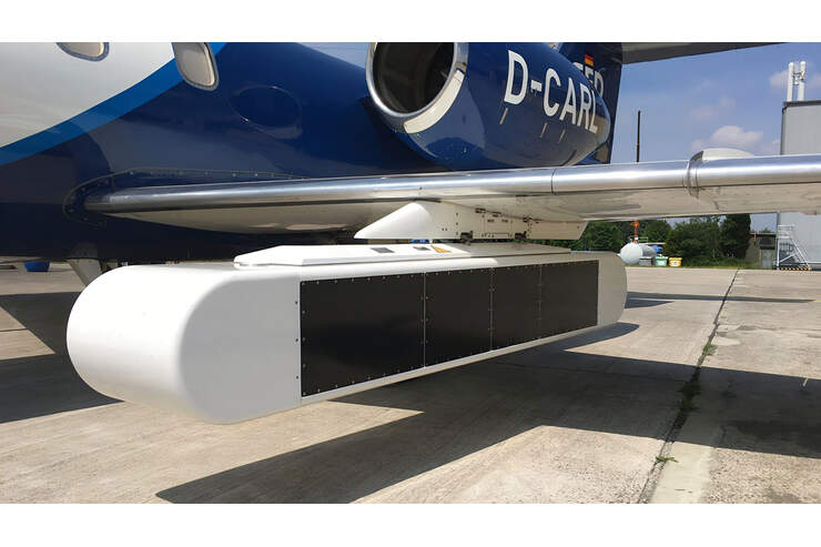 SIGINT-Pod-Demonstrator für die Eurodrohne von Hensoldt | FLUG REVUE