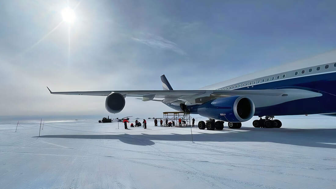 Hi Fly landet mit Airbus A340 wieder in der Antarktis | FLUG REVUE