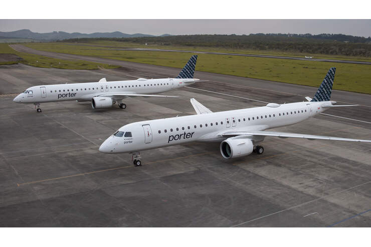 Porter nimmt Embraer E195-E2 in Empfang | FLUG REVUE