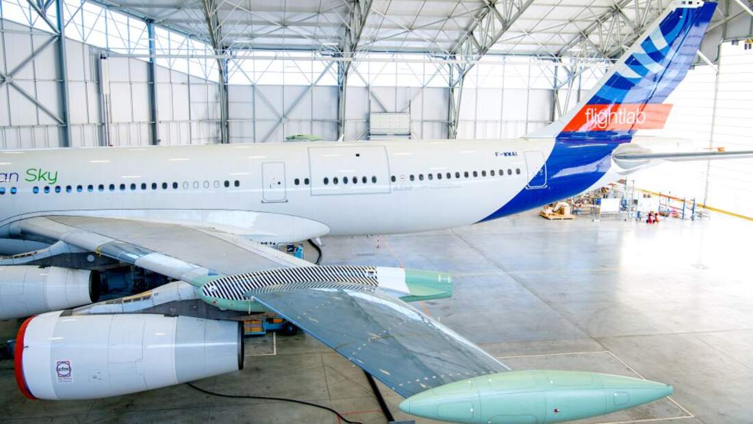 A340-300 BLADE hebt erstmals ab - FLUG REVUE