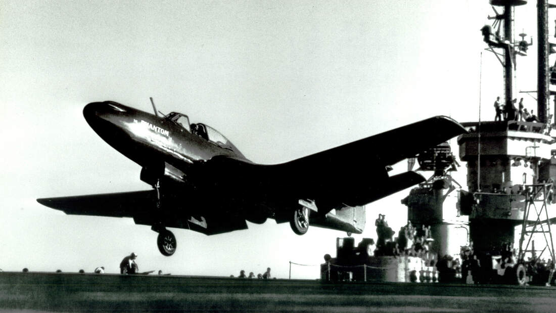 Mcdonnell Fh 1 Phantom Der Erste Kampfjet Der Us Navy Flug Revue