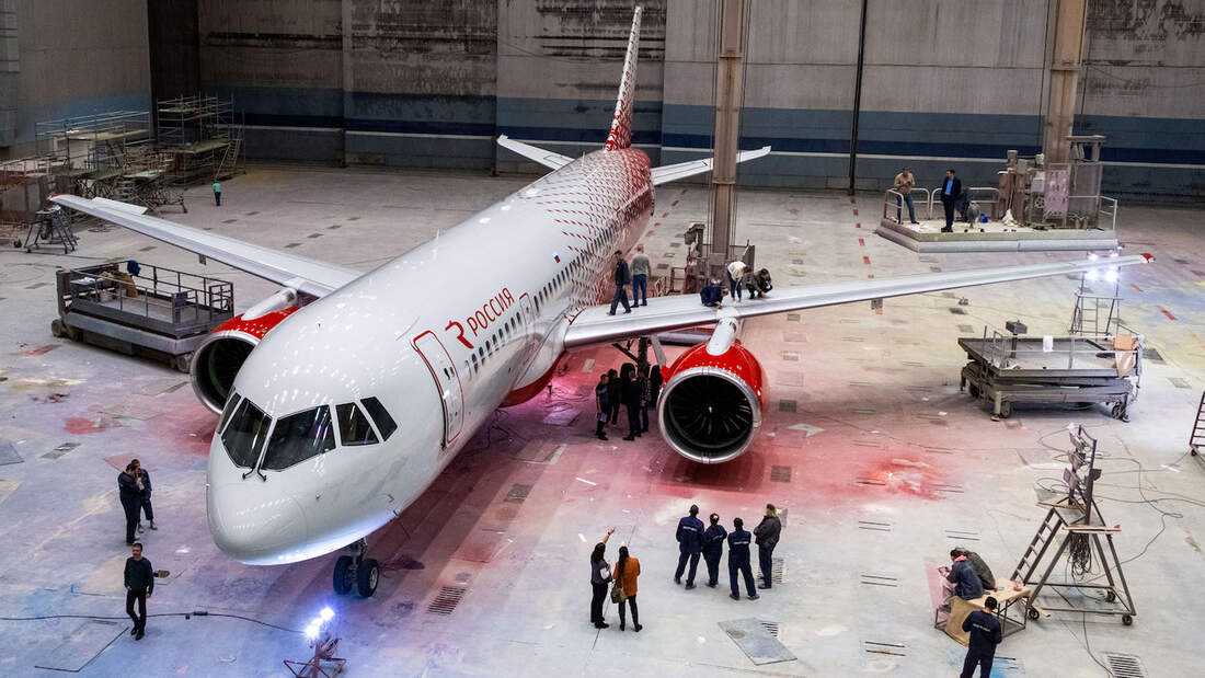 Die erste Irkut MS-21 im Airline-Kleid hat US-Triebwerke