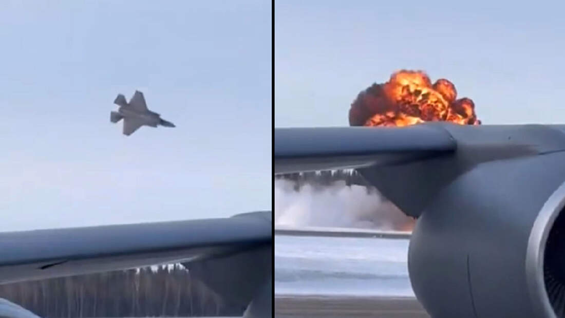 Absturz-Video - F-35 Kampfjet gerät komplett außer Kontrolle