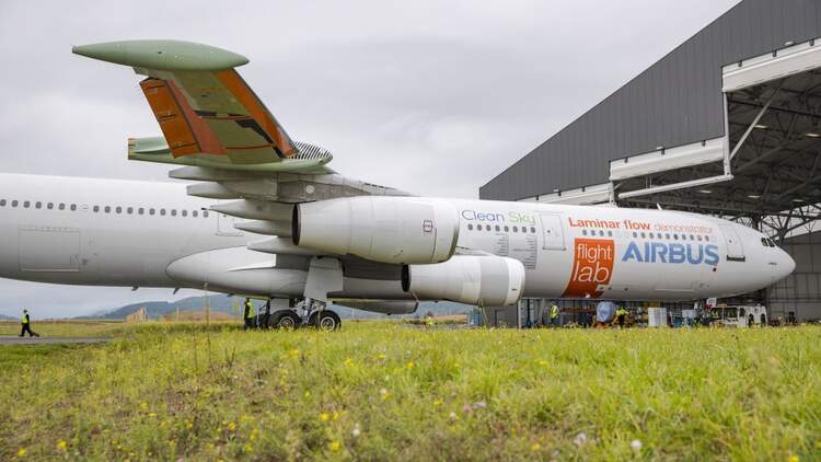 A340-300 BLADE hebt erstmals ab | FLUG REVUE