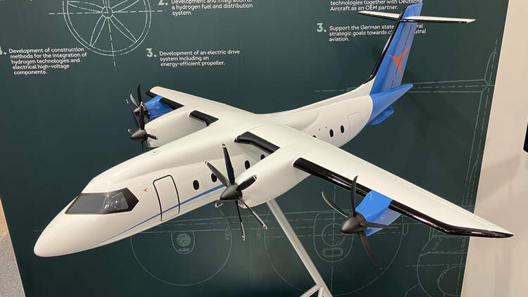 Deutsche Aircraft baut eine D328 für Brennstoffzellentests um. | FLUG REVUE