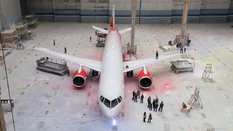 Die erste Irkut MS-21 im Airline-Kleid hat US-Triebwerke | FLUG REVUE