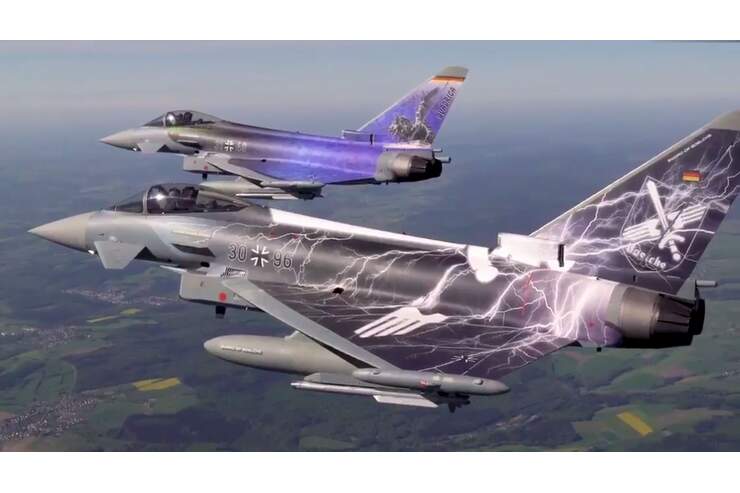 Bunte Eurofighter: Zwei neue Sonderfolierungen bei der Luftwaffe | FLUG ...